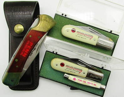 Vintage Colonial Barlow Advertising Pocket Knife