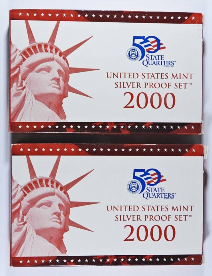Two 2000 U.s. Silver Proof Sets Auction