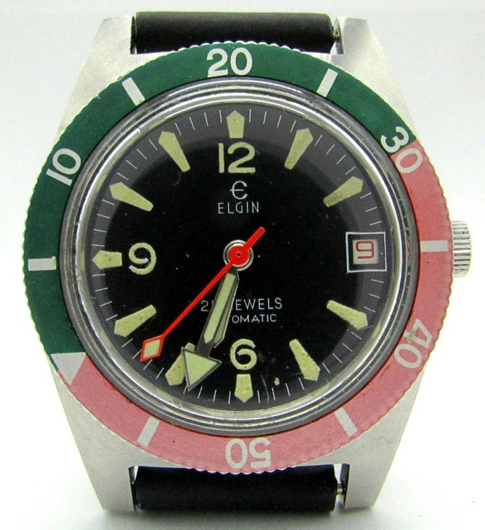 Elgin Dive Watch - Pepsi Bezel! Auction
