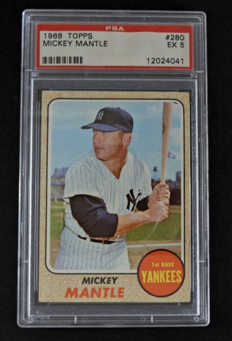 1968 Topps Mickey Mantle #280 Psa 5 Auction