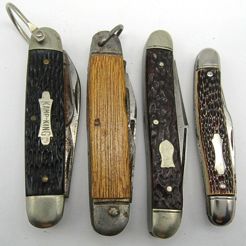 (4) Vintage Folding Pocket Knives/multi-tool Auction