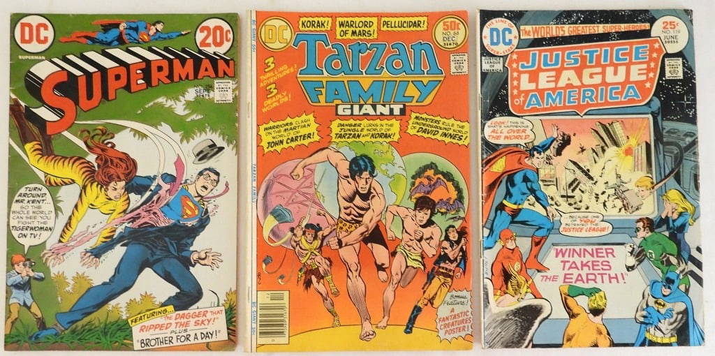 (3) Vintage Dc Comics - Superman #256 Auction