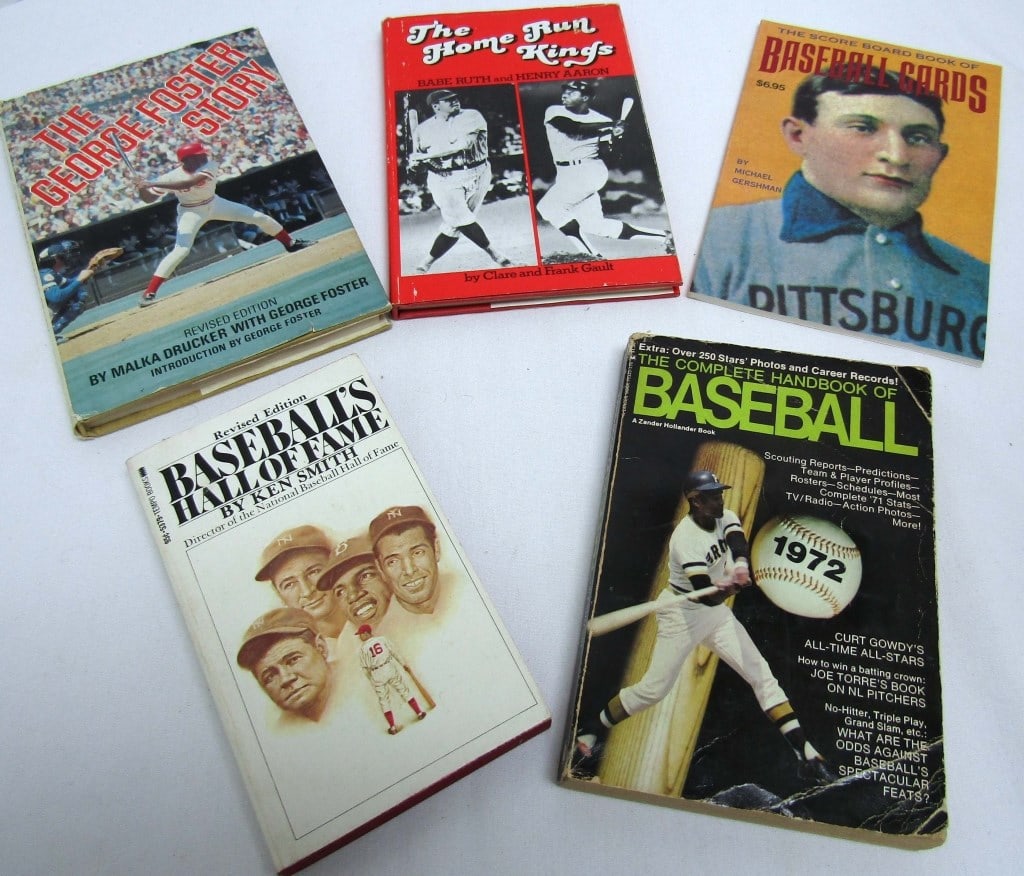 (5) Baseball Books Auction