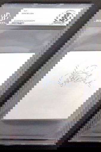 John Belushi Beckett Cut Authentic Autograph