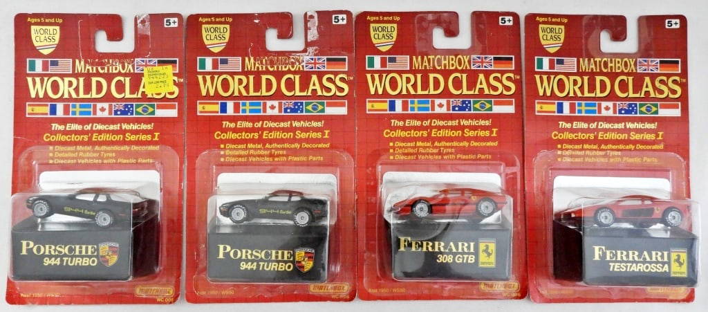 (4) Matchbox World Class Cars New In Box Auction