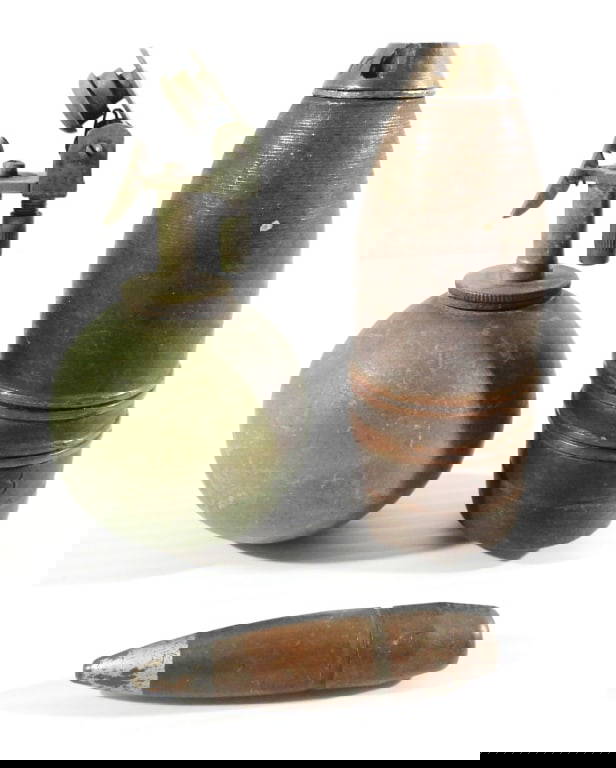 Artillery Shell Casing & Lighter Auction