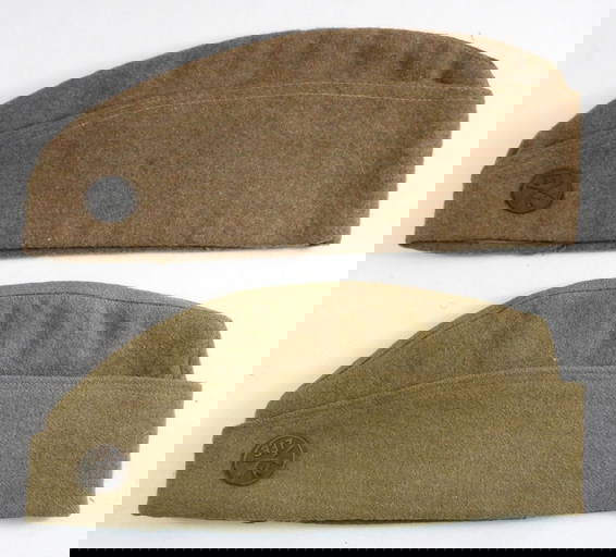 (2) Wwi Garrison Wool Cap W/pin