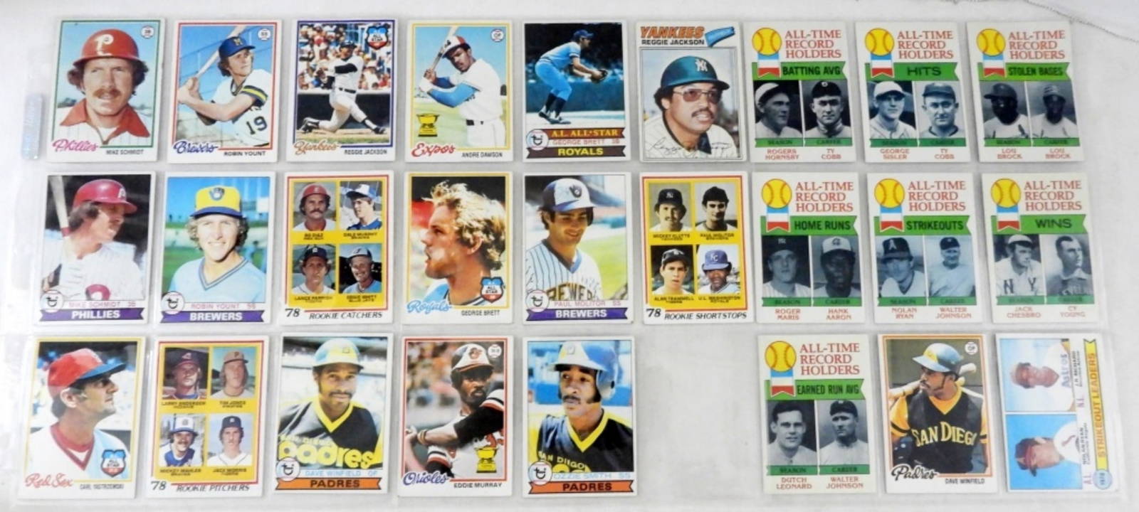 (26) 1970s Baseball Star Cards Auction