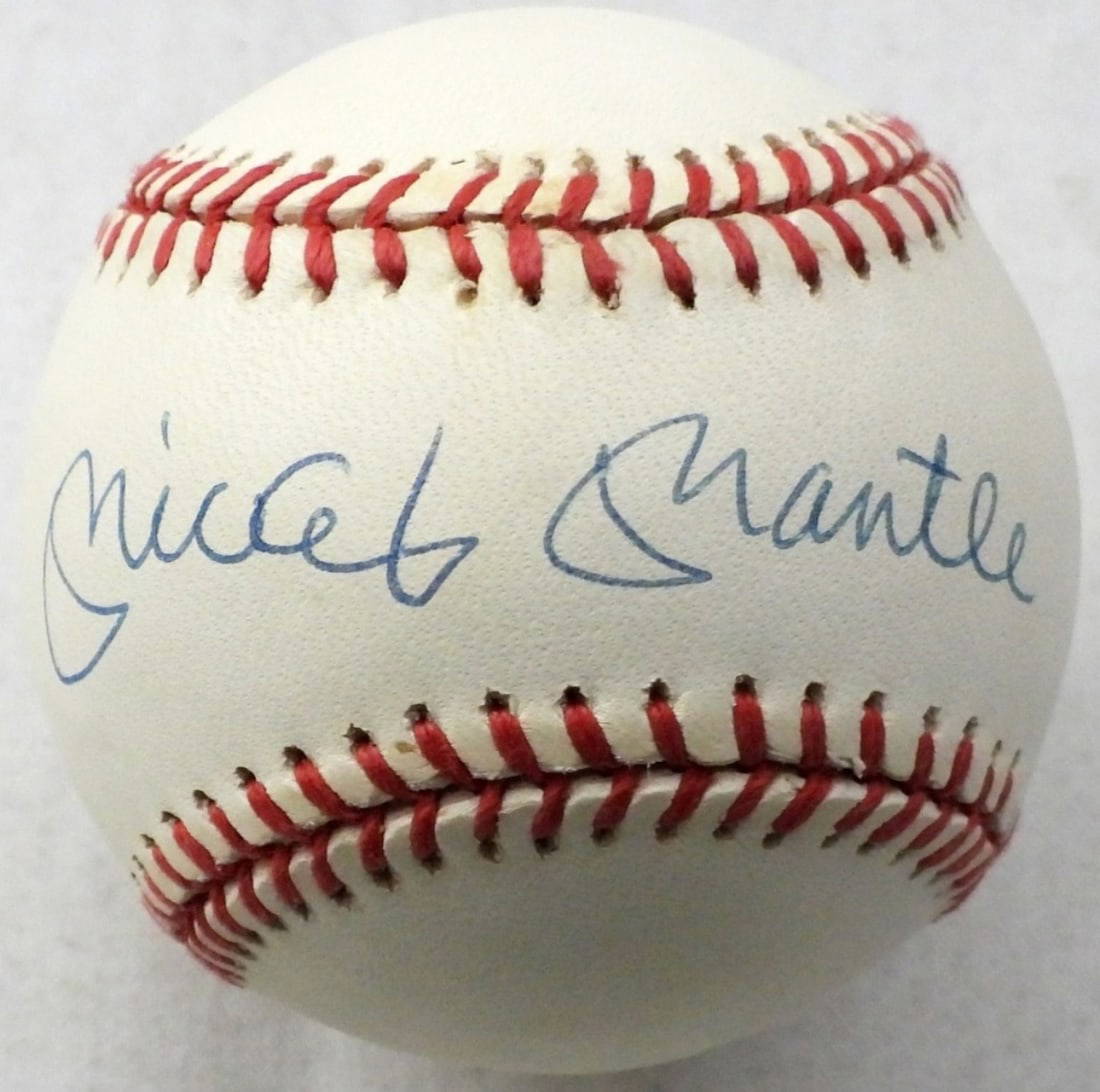 Mickey Mantle Autographed Baseball Auction