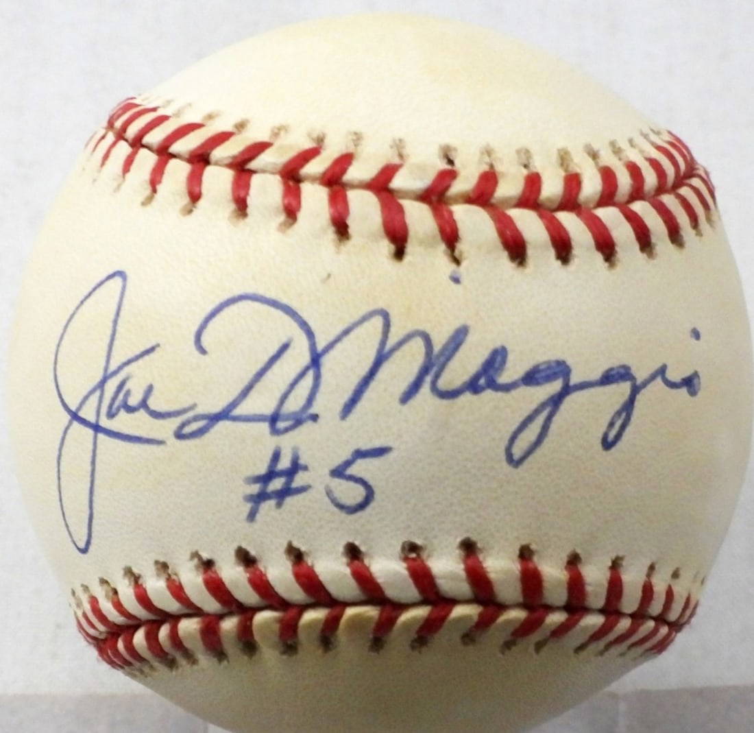 Joe Dimaggio Signed Baseball With Coa Auction