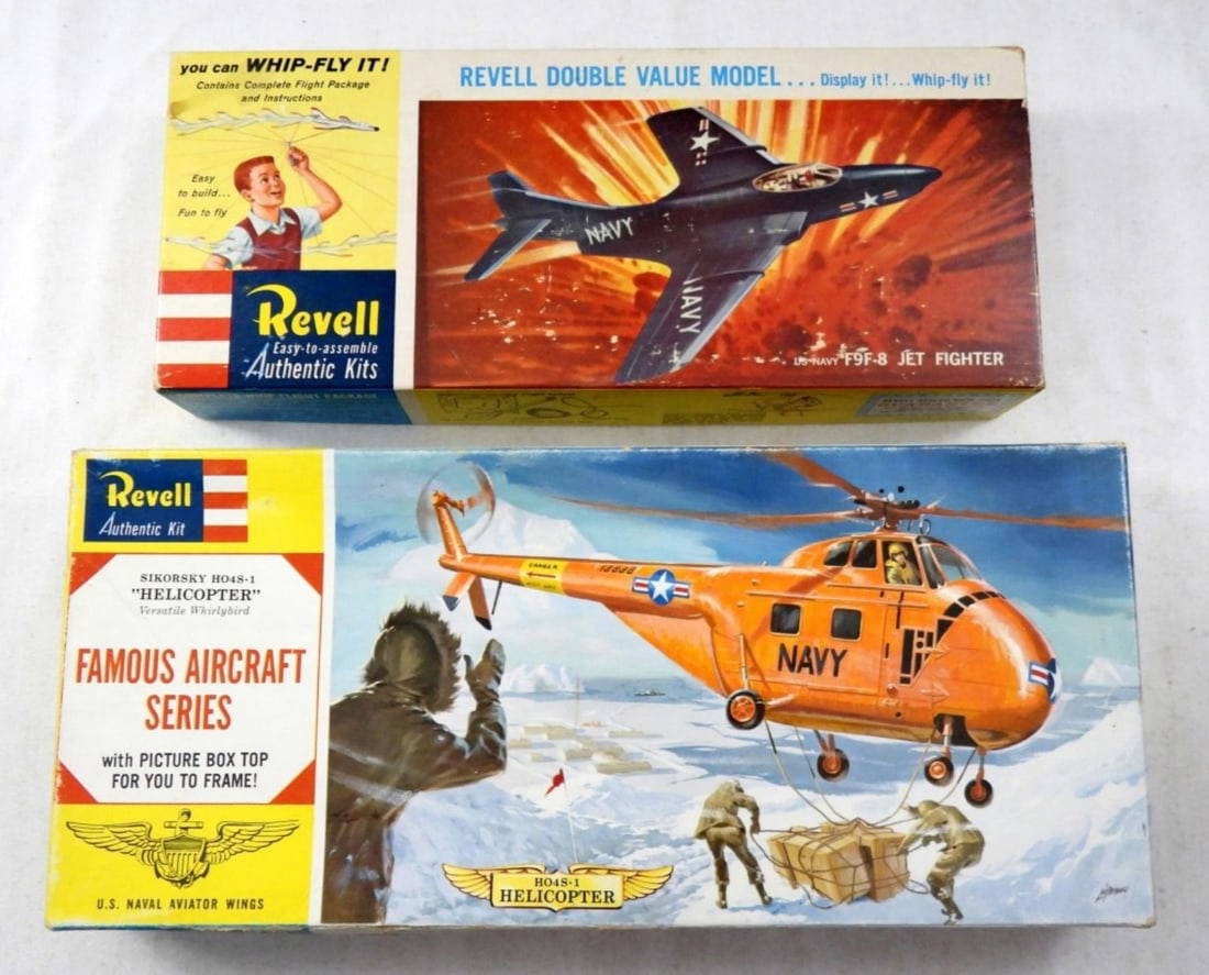 (2) 1960 Revell Model Airplane Kits Auction