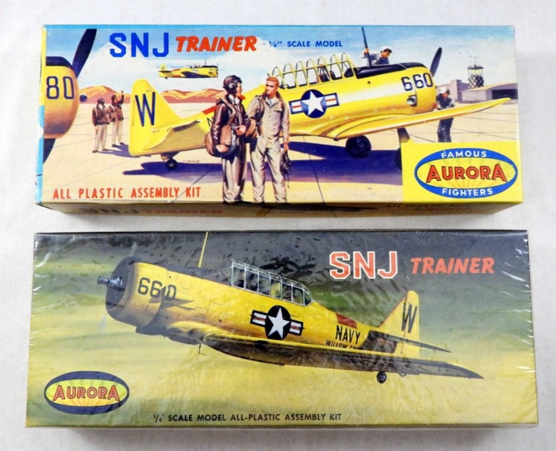 (2) Aurora Snj Trainer Scale Model Kits Auction