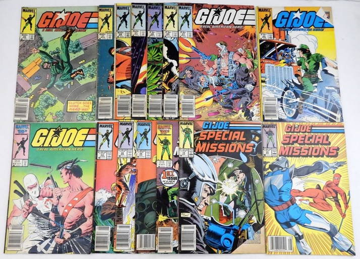 (15) G.i. Joe Marvel Comic Books