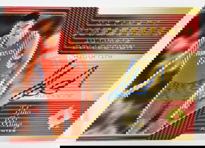 Yao Ming Signed Ultimate Signatures Card