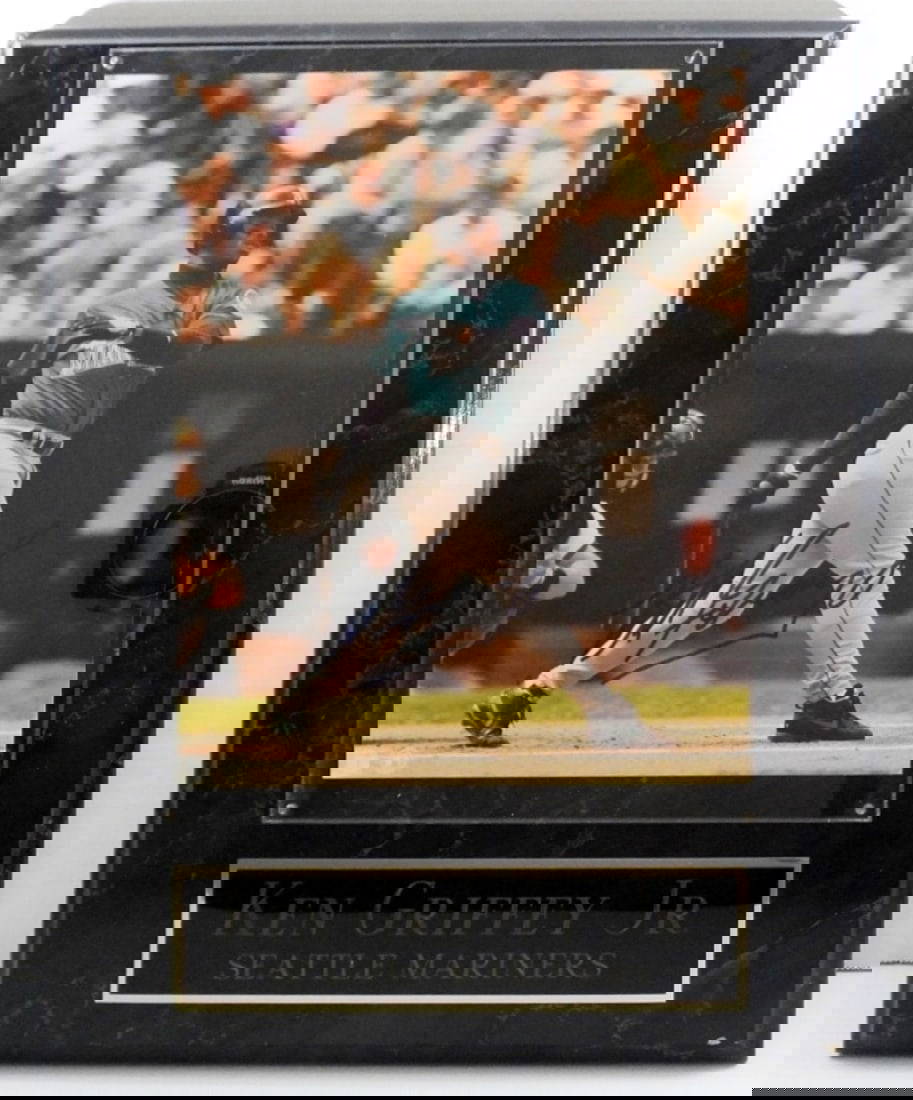 Ken Griffey Jr. Autographed Plaque Auction