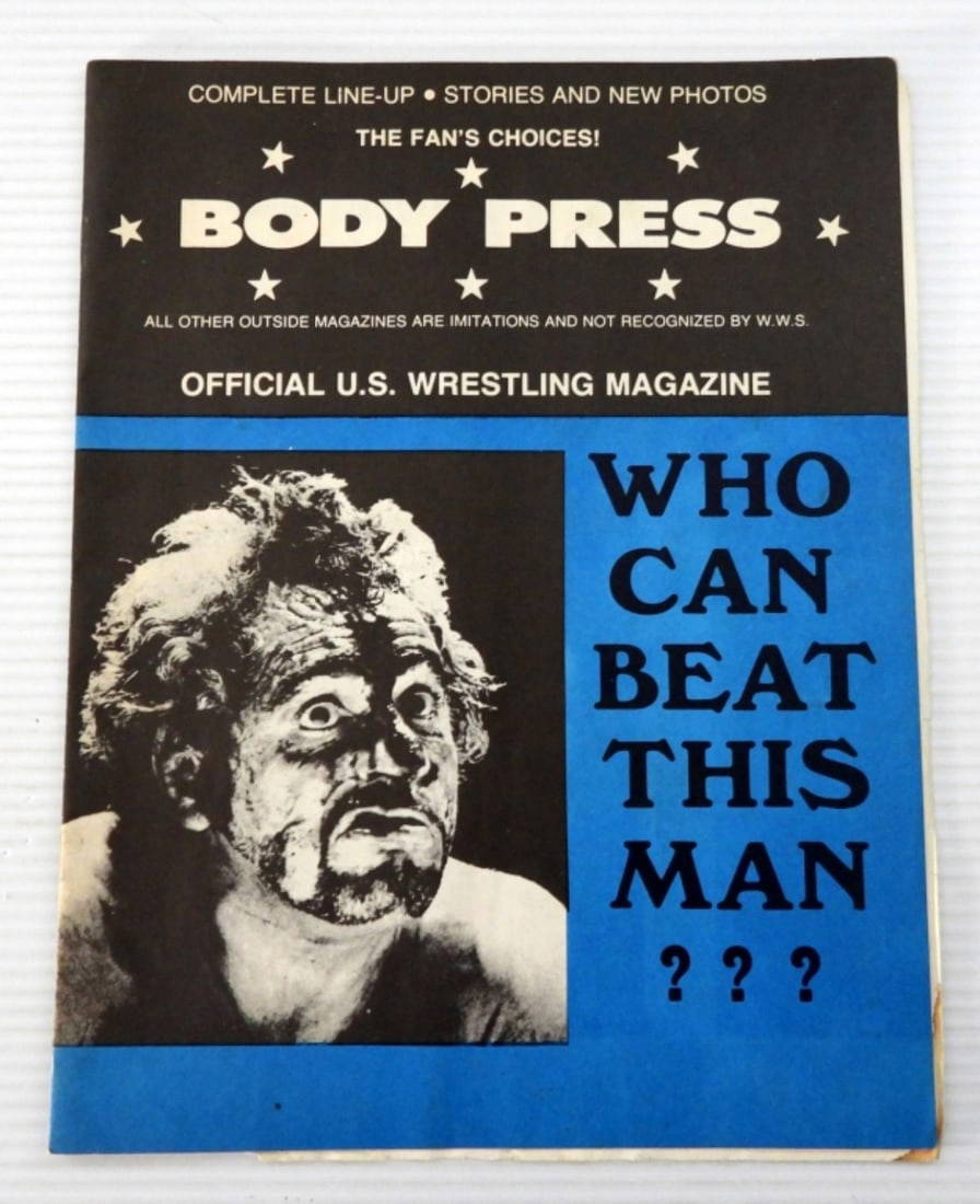 Vintage 1970's Body Press Magazine Auction