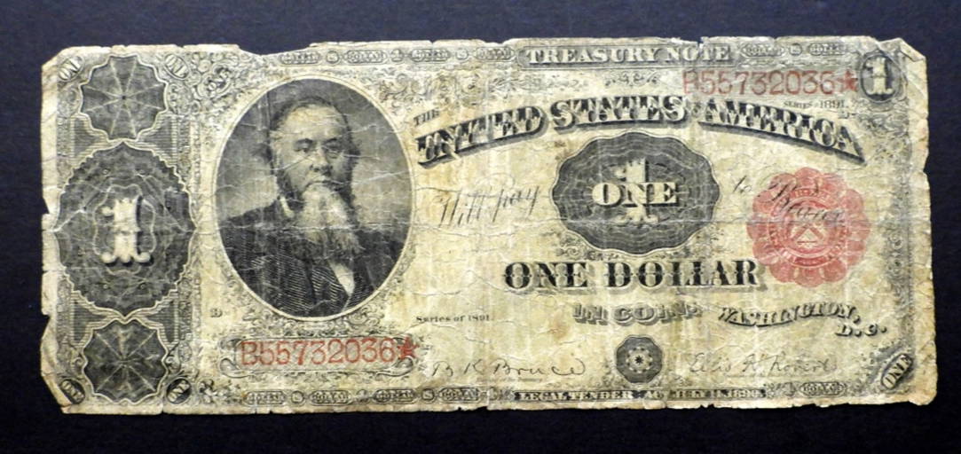 1891 $1 Treasury Note "stanton"