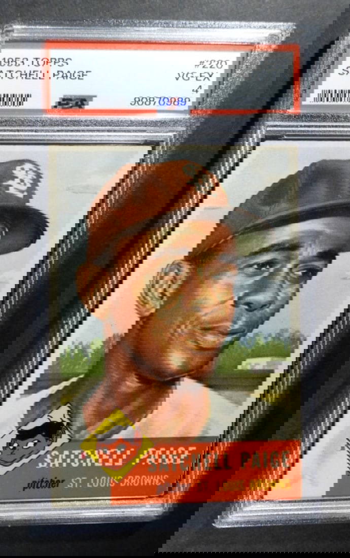 1953 Topps #220 Satchell Paige Psa 4 Auction