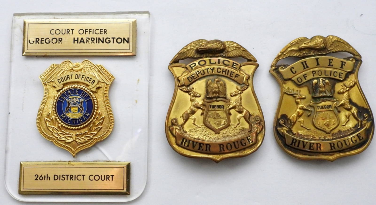 (3) Police / Court / Deputy Badges Auction