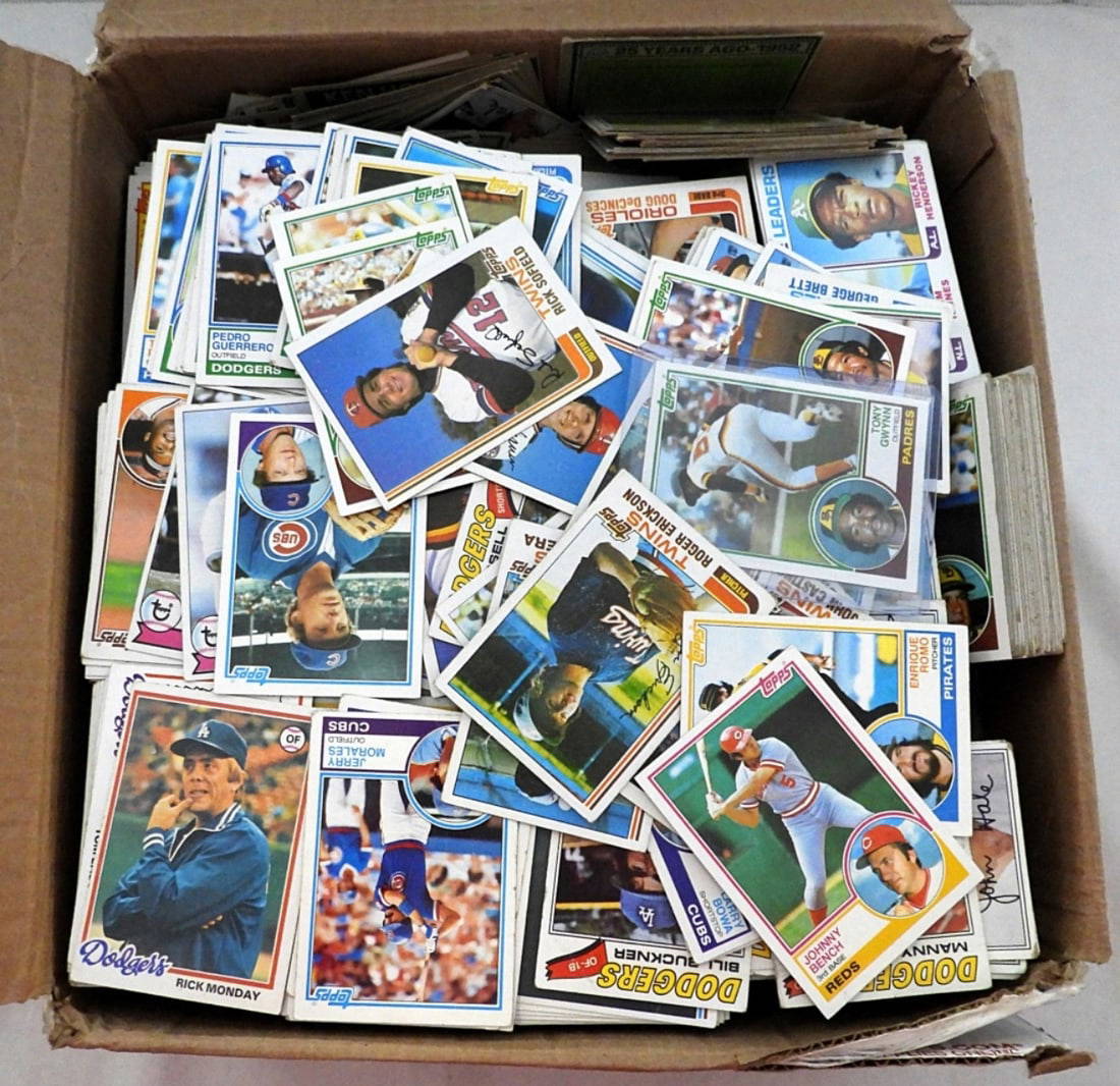 Large Flat Rate Box Full Baseball Cards Auction