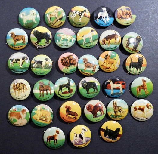 (32) 1932 Orbit Gum Dog Pins