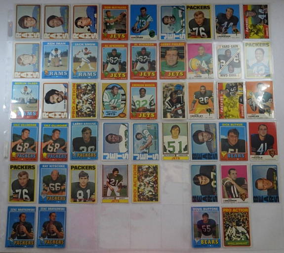 (48) 1970s Football Cards W/stars
