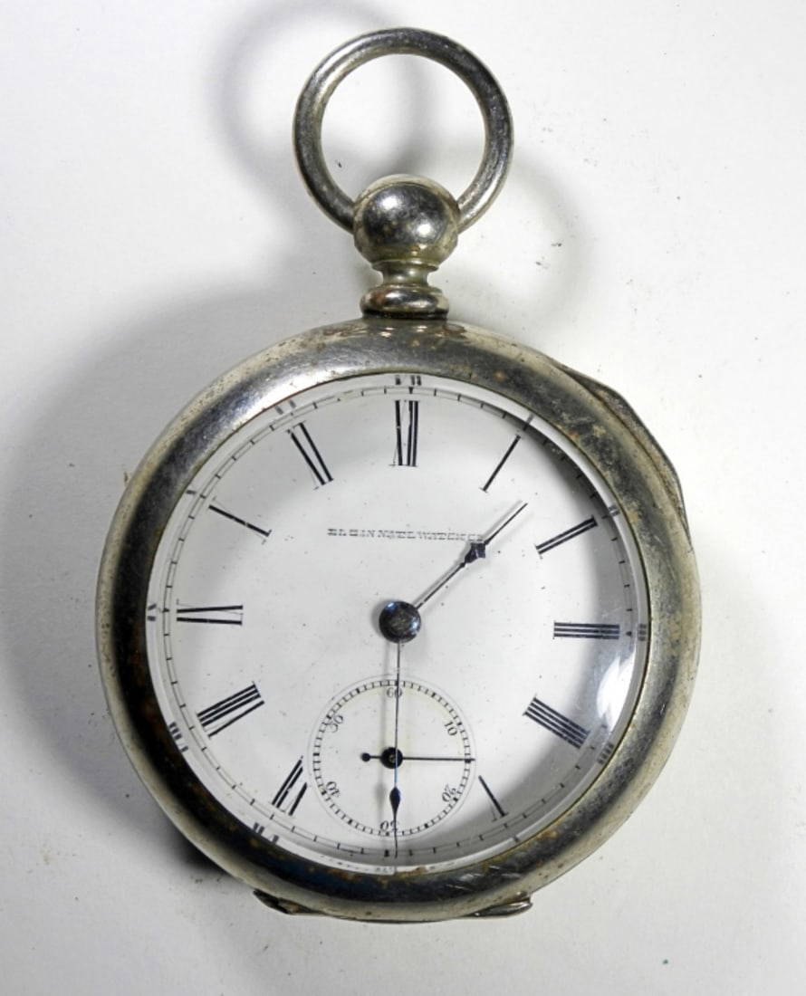 1885 Elgin Key Wind Pocket Watch Auction