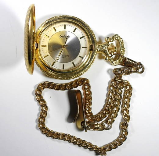 Galaxie Elgin Quartz Pocket Watch