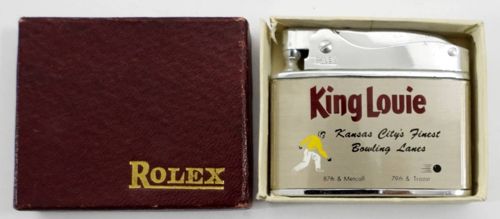 Vintage Rolex Advertising Lighter In Box Auction