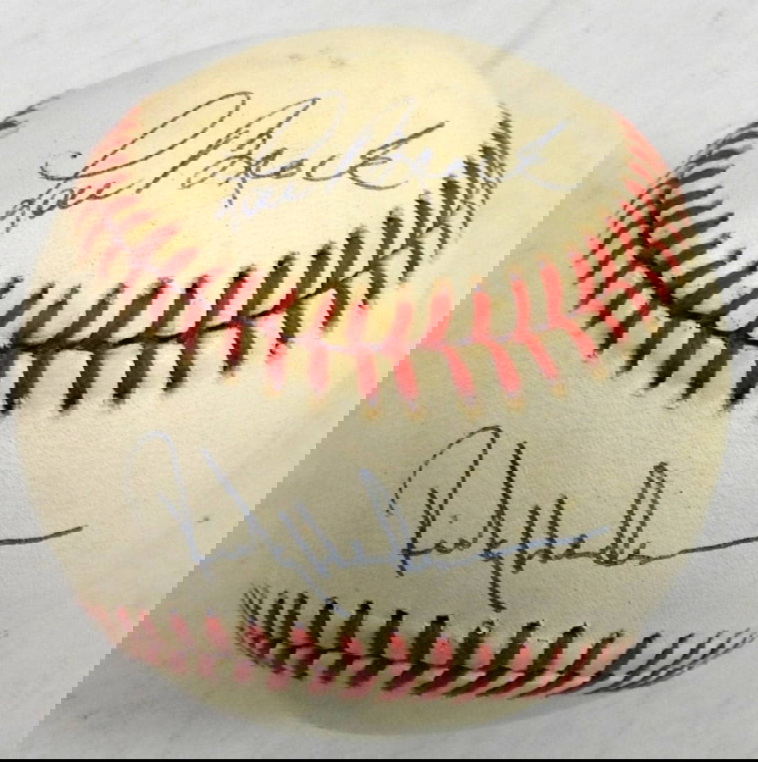Lou Brock And Rickey Henderson Ball Auction