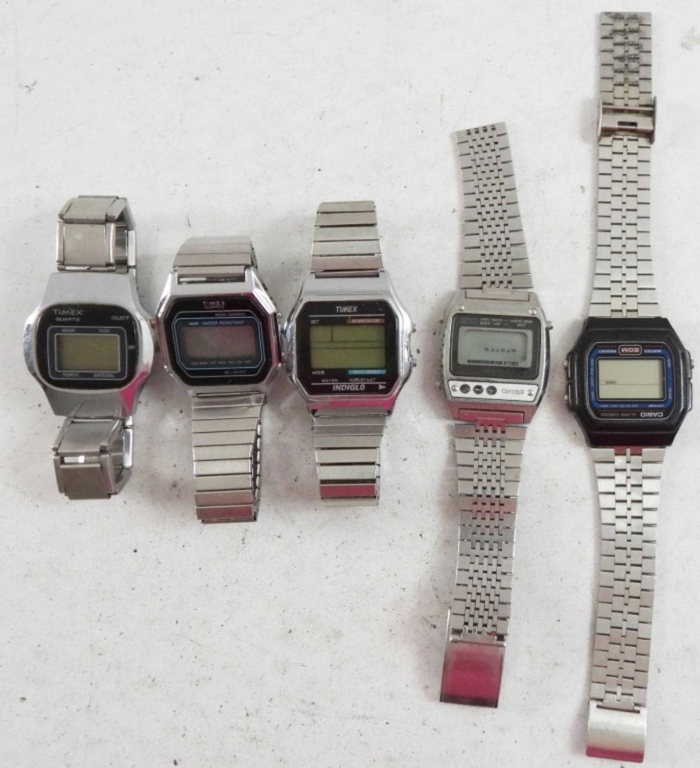 Timex, Seiko, Casio & More Lcd Lot Auction