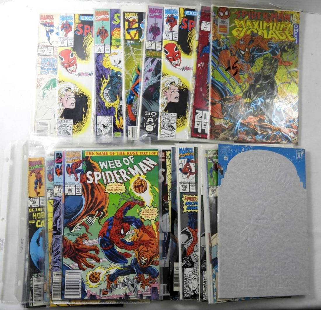 (34) Marvel Spider-man Mixed Comics Auction