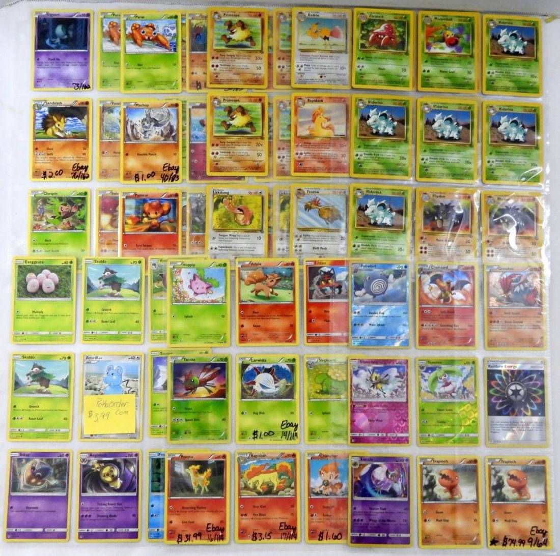 Holo Page- Mixed Pokemon Lot Auction