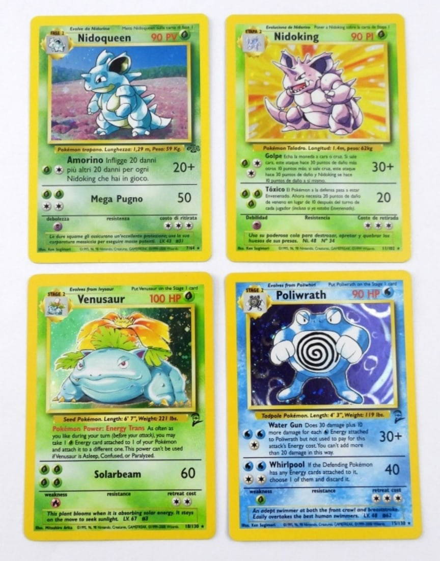 Holo Rare (4) Pokeman Card Lot Auction