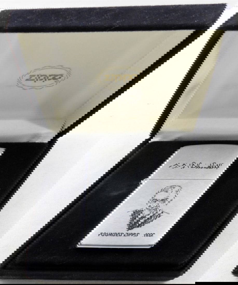 1995 Sealed Zippo Founder Gg Blaisdell Auction