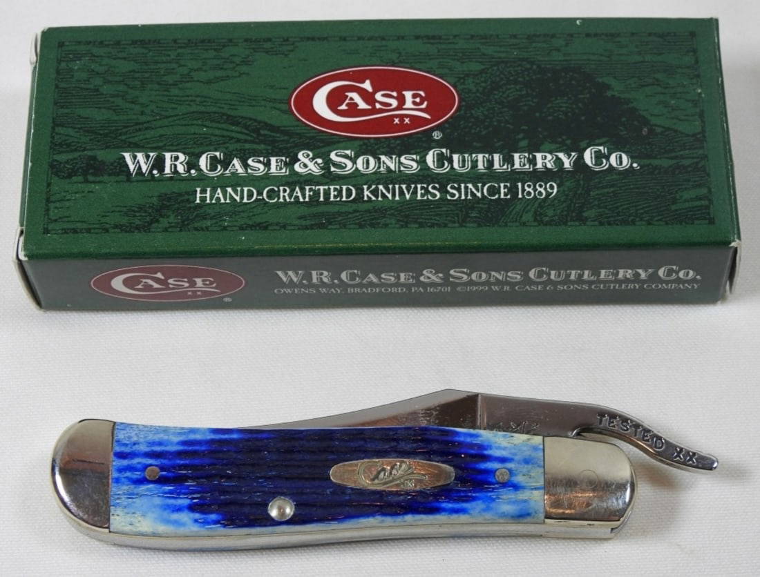 Case Xx Russlock Blue Pocket Knife (61953) Auction