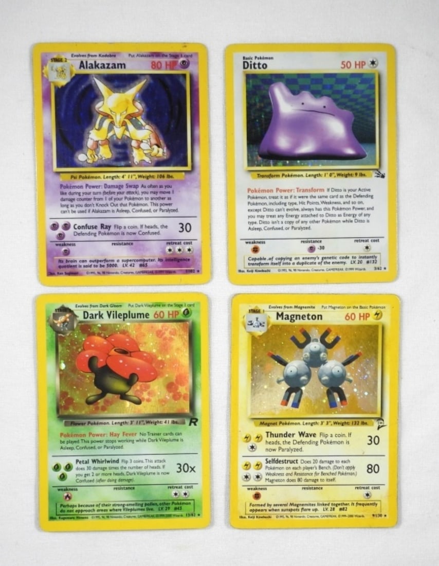 (4) Vintage Pokemon Hologram Cards - Jul 15, 2025 | Vintage Auctions In Oh