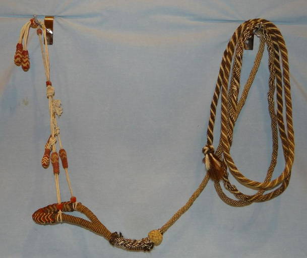 Braided & Twisted Horsehair Bosal W/headstall And