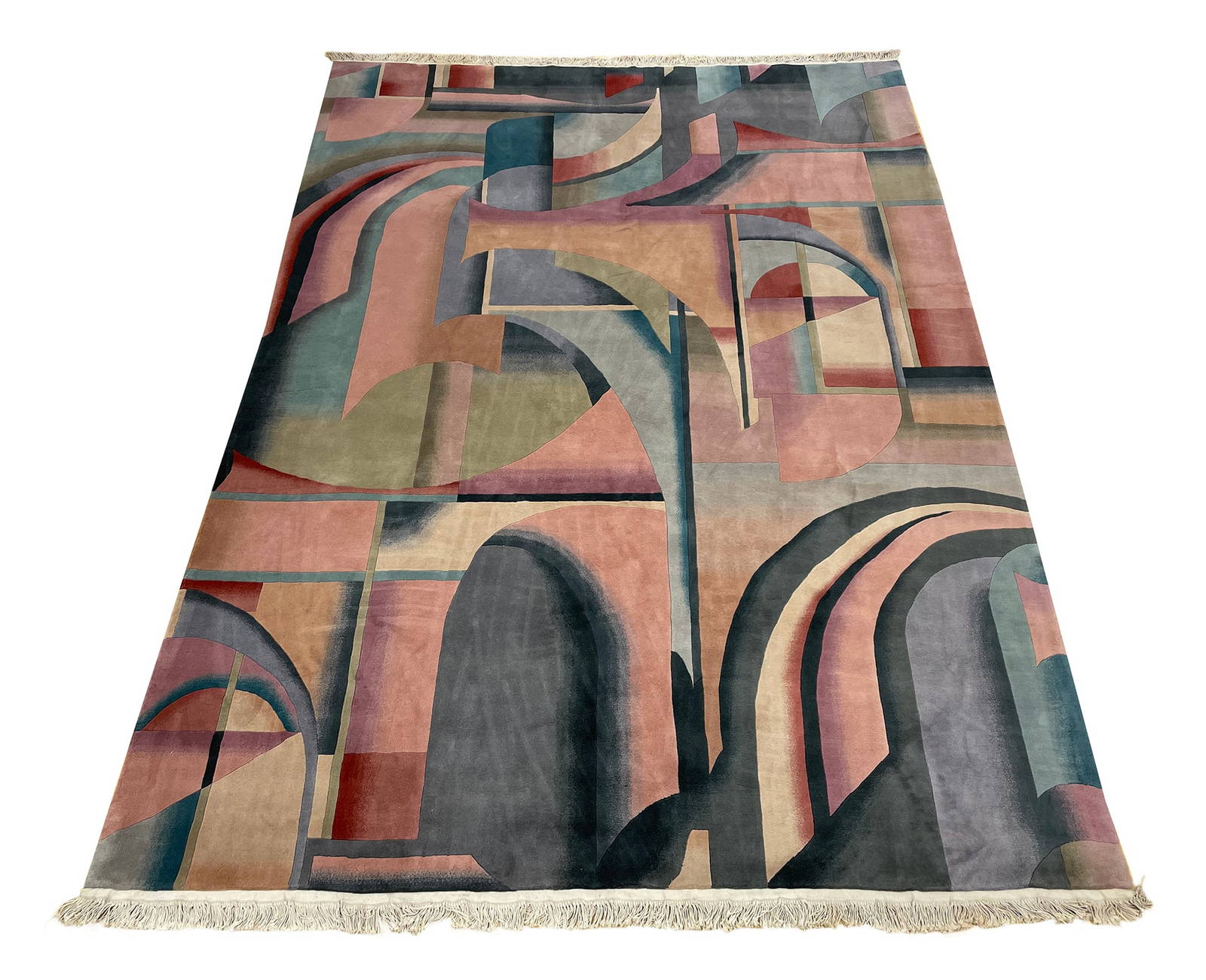 Art Deco Style Quality Very Fine Weave Guggenheim M653 Rug Wool Pile ...