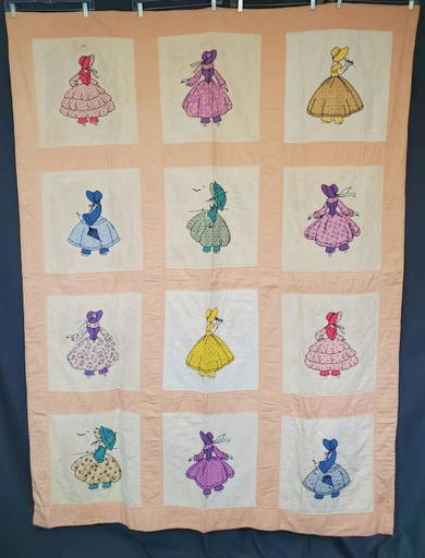 Vintage Colonial Ladies Quilt with Lace c1930s - Jun 25, 2022 | Dana ...