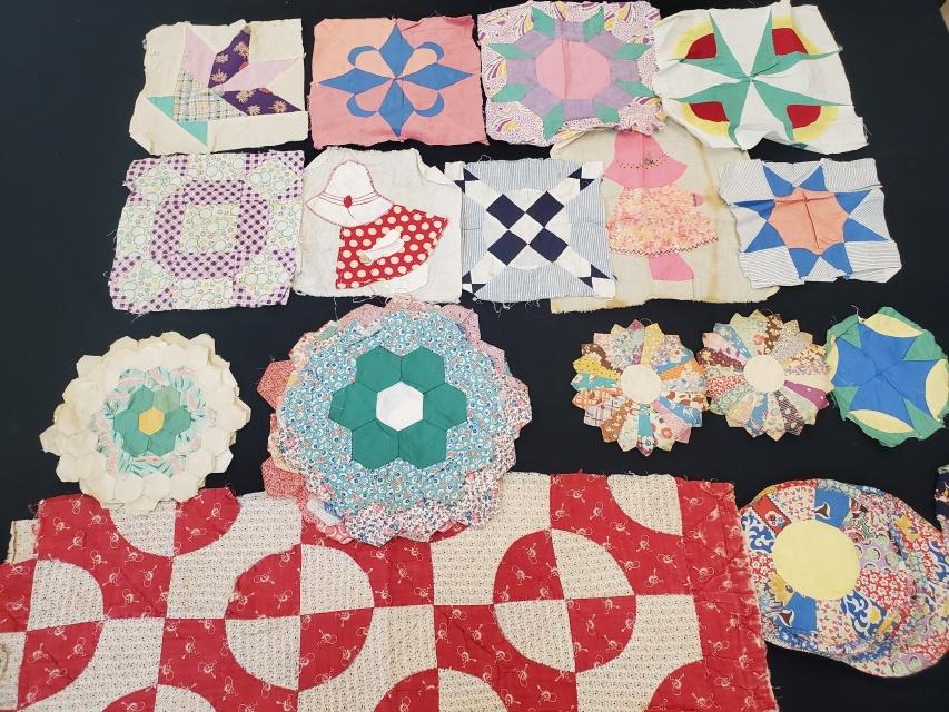 Group Of Vintage Quilt Blocks