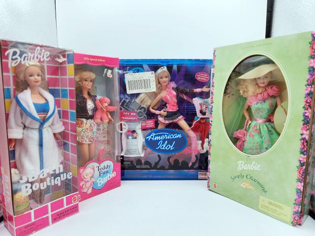 4 Barbie Dolls, Teddy Fun, Simply Charming, more (#0161) on Dec 03 ...