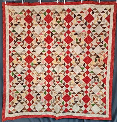 Antique C1890s Double X Quilt
