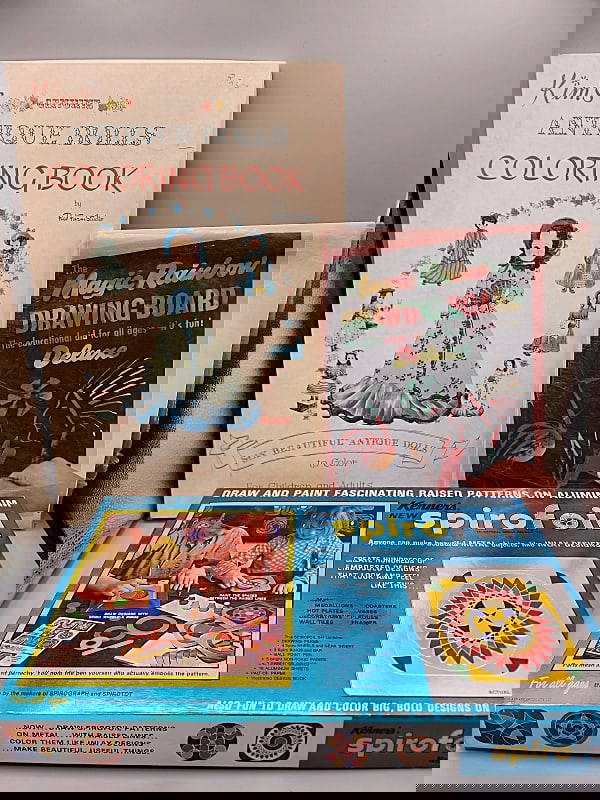 Vintage Spirofoil, Rainbow Drawing Board & Coloring Book Auction