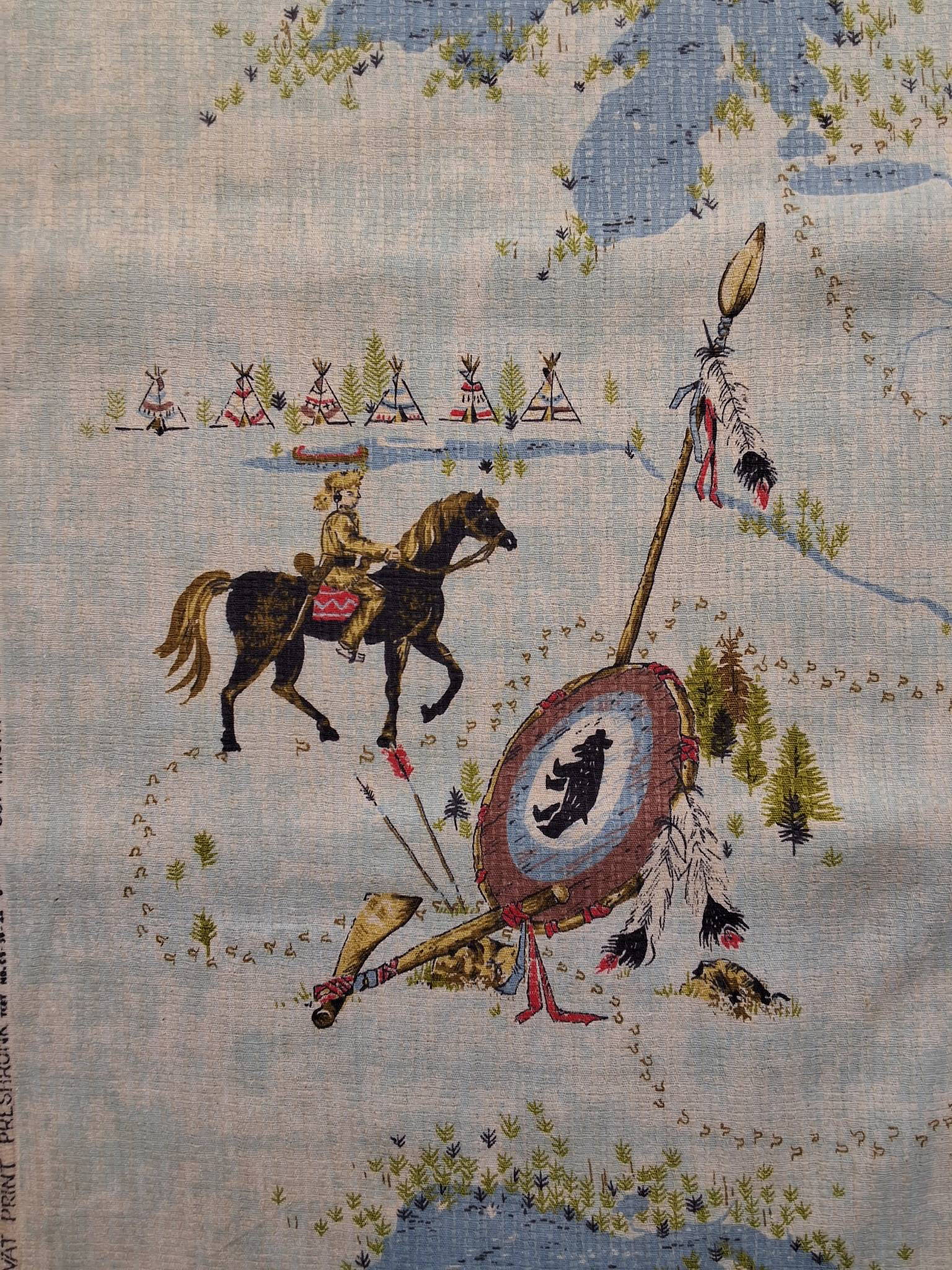 Vintage Davy Crockett Fabric Auction