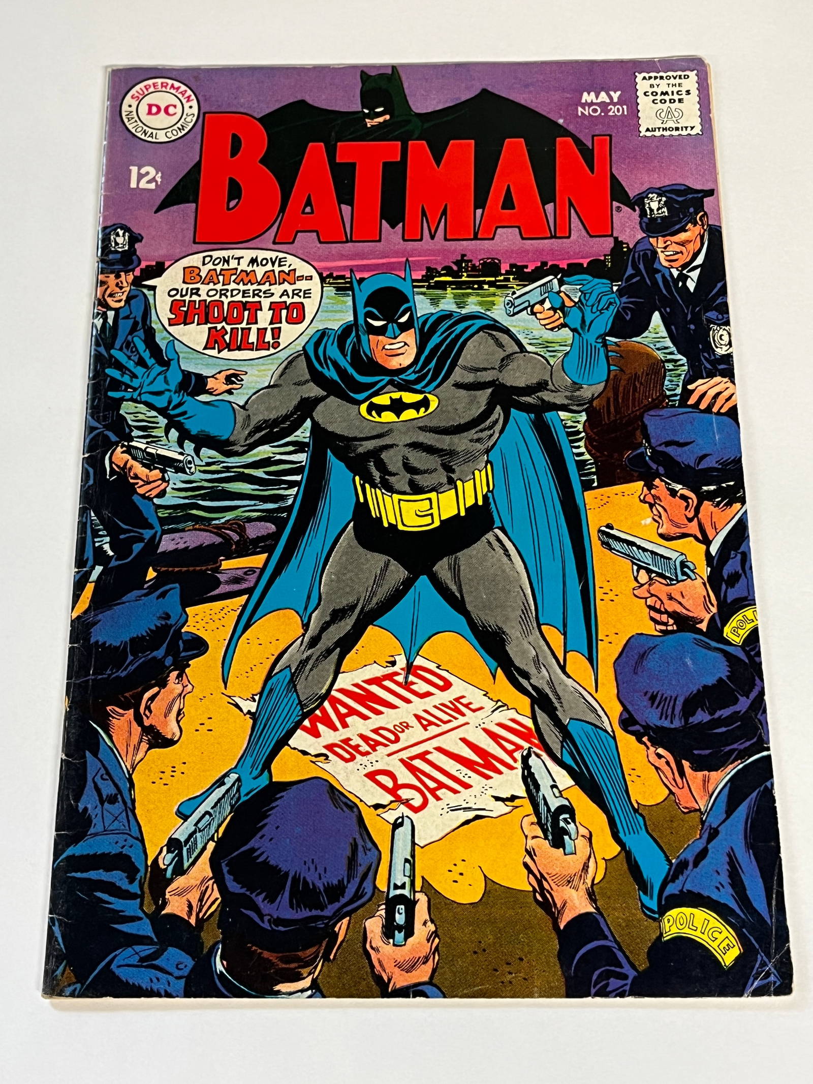 1968 Dc Comics Batman #201 Joker Story Auction