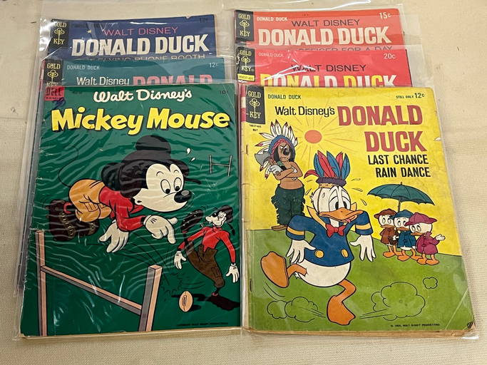 6 Walt Disney Gold Key And Dell Comics