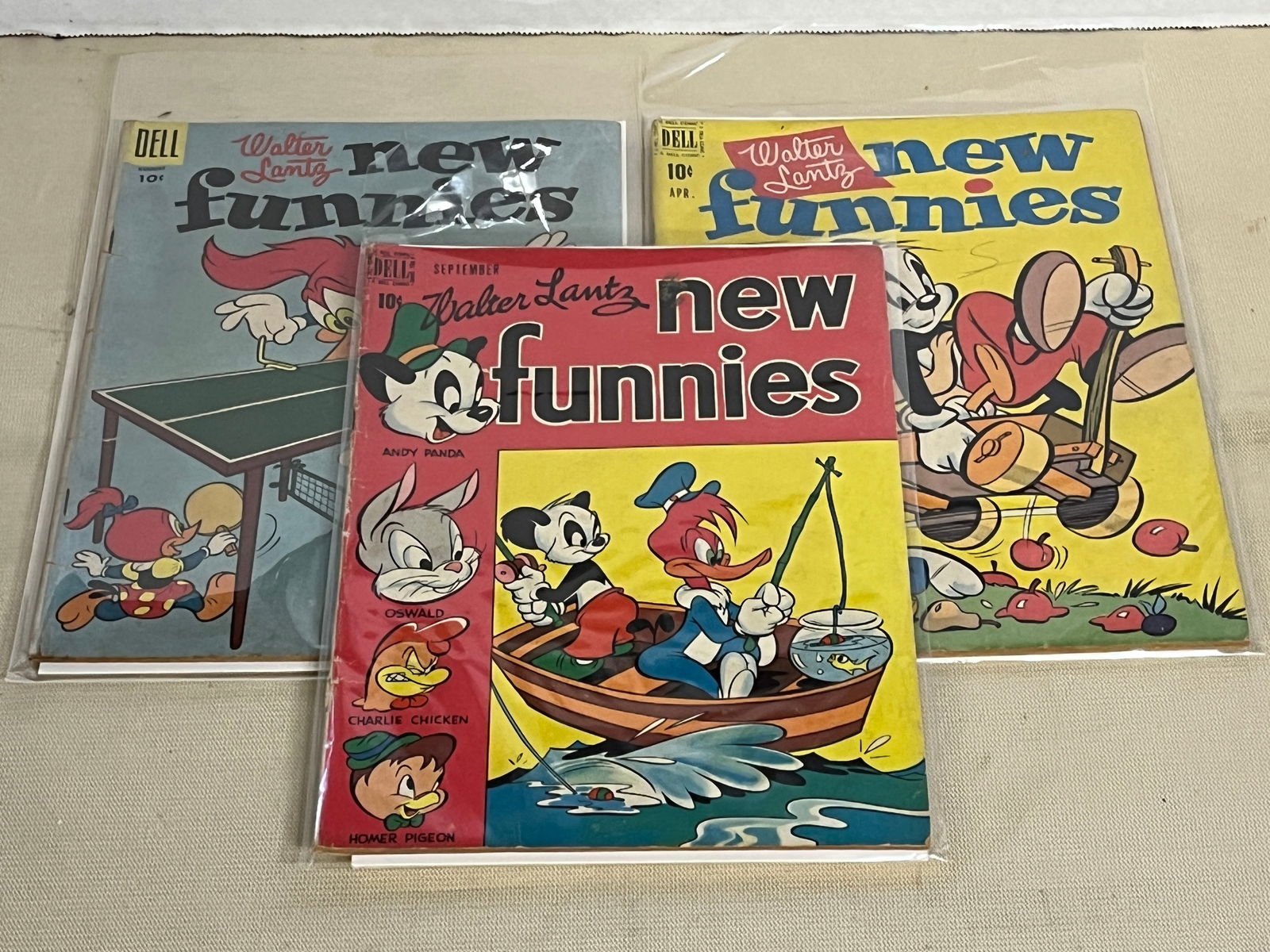 3 Dell 10 Cent Comics Auction