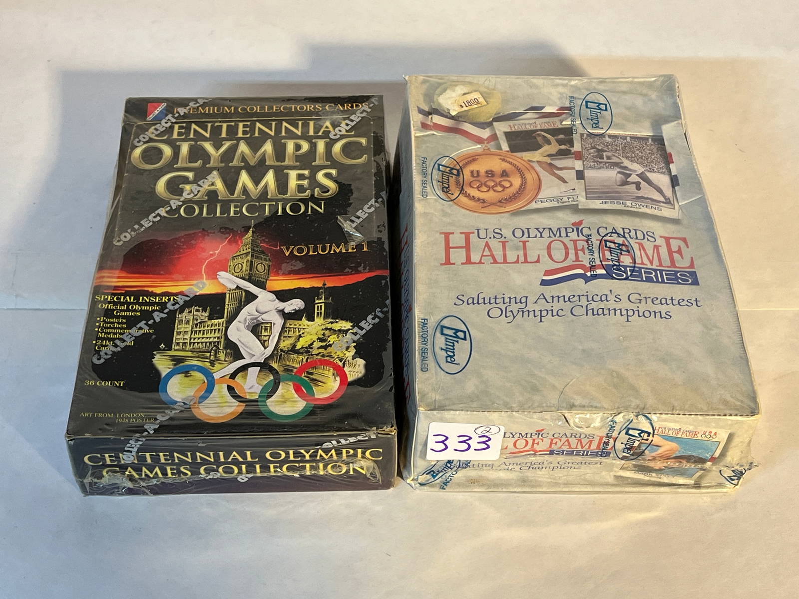 2 Sealed Boxes Olympic Trading Cards Auction