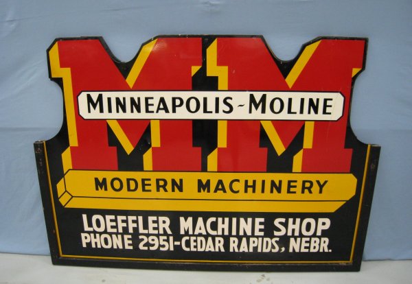 Minneapolis Moline Modern Machine Sign